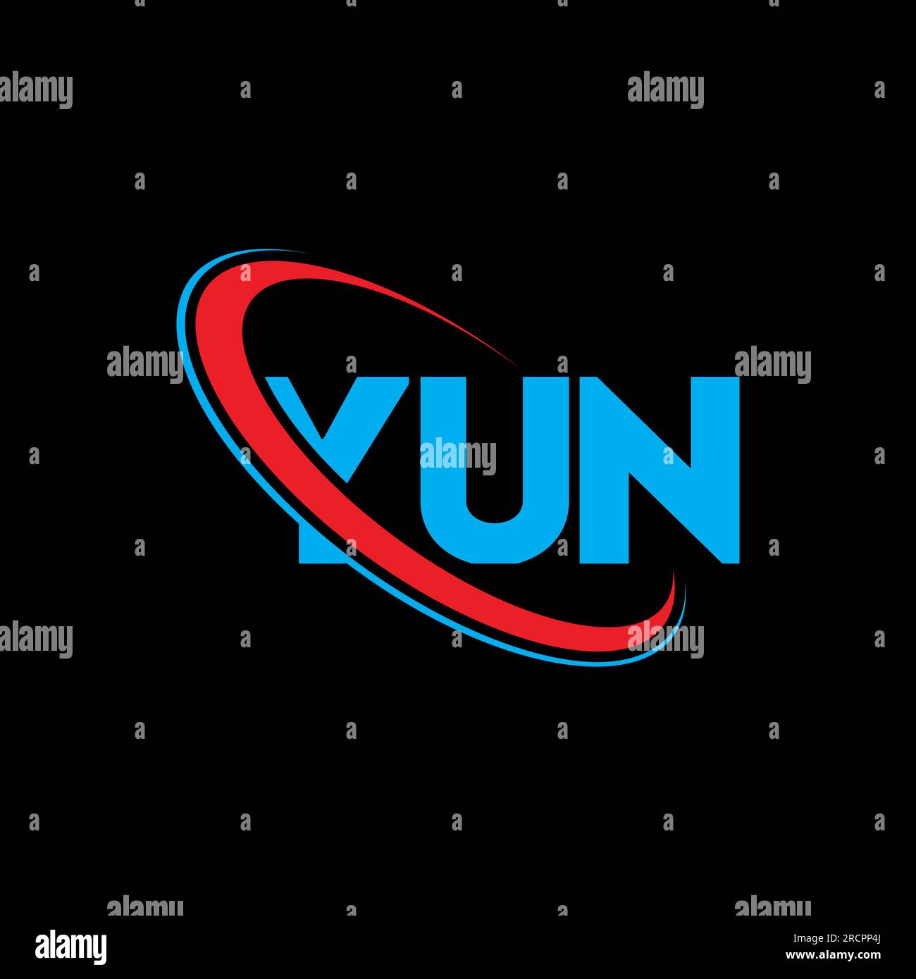 YUN logo. YUN letter. YUN letter logo design. Initials YUN logo linked ...