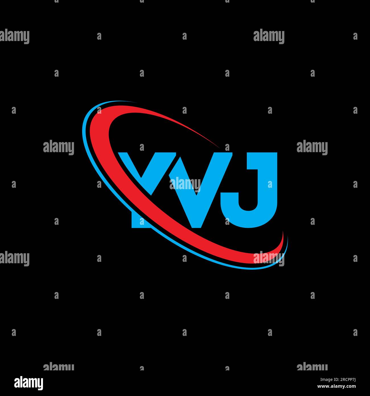 YVJ logo. YVJ letter. YVJ letter logo design. Initials YVJ logo linked ...