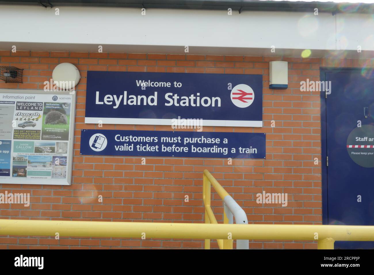 Leyland Railway Station Stock Photo - Alamy