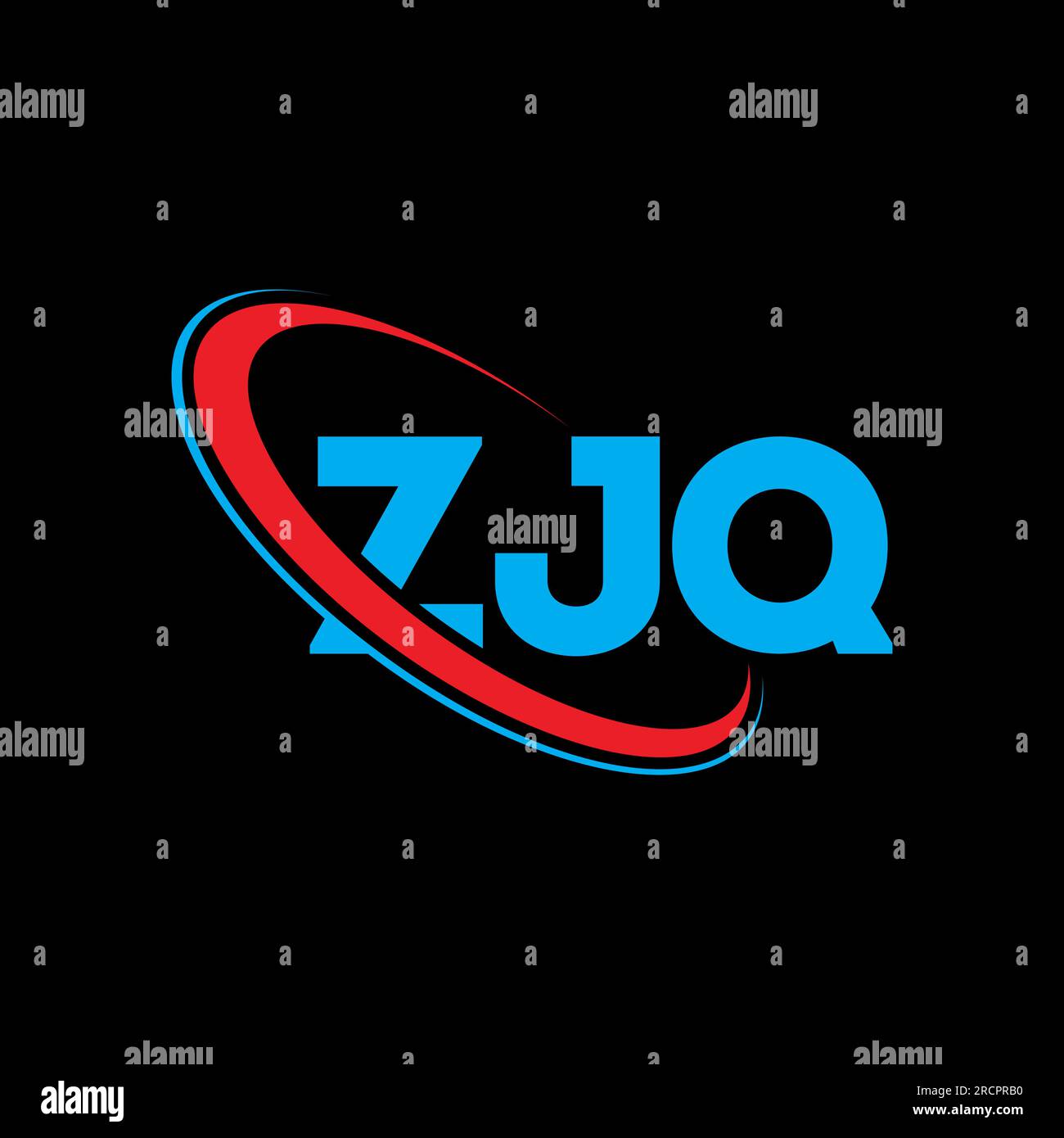 ZJQ logo. ZJQ letter. ZJQ letter logo design. Initials ZJQ logo linked with circle and uppercase ...