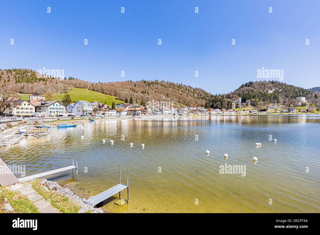 Lac de Joux (Suisse Stock Photo - Alamy