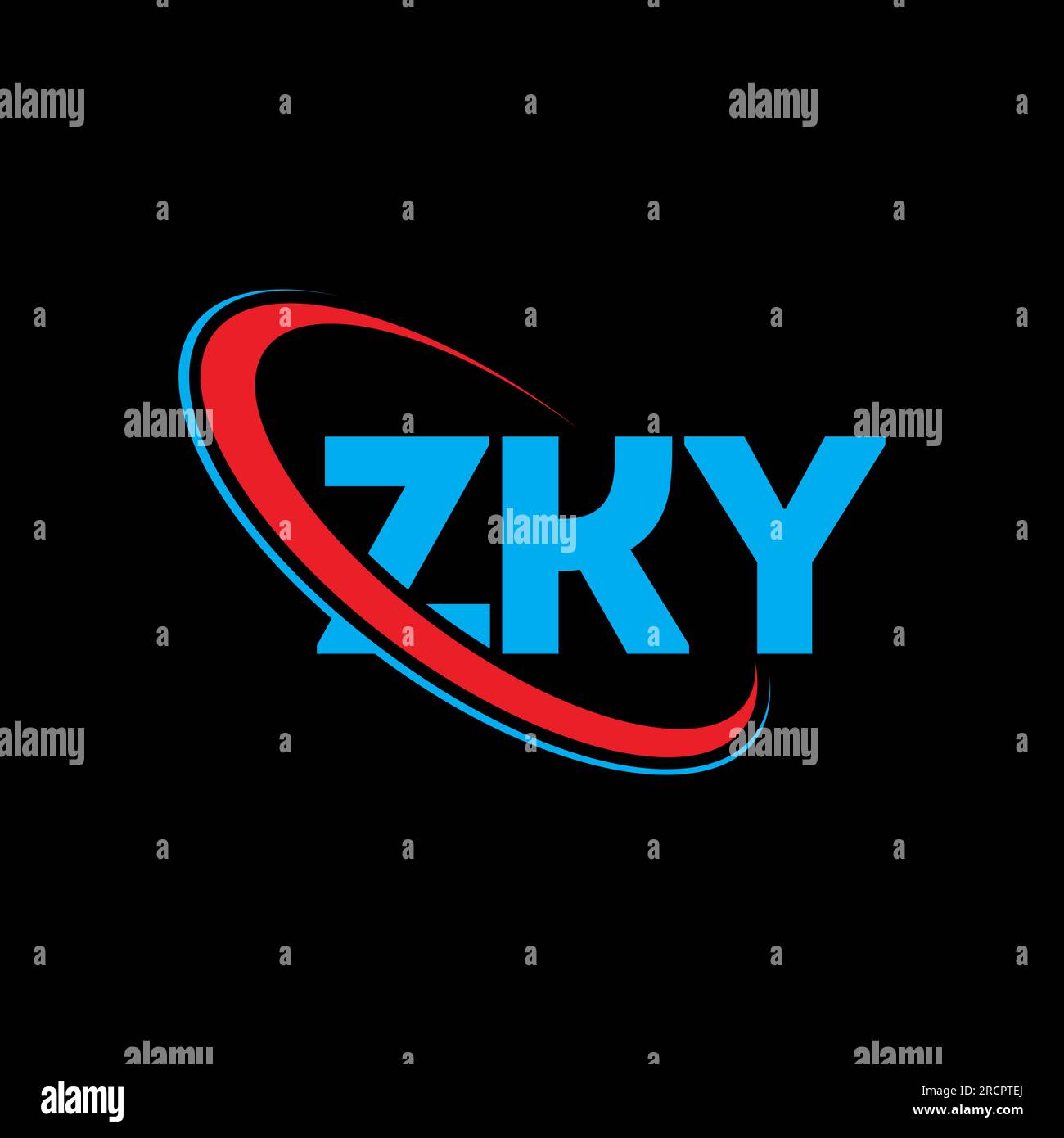 ZKY logo. ZKY letter. ZKY letter logo design. Initials ZKY logo linked ...