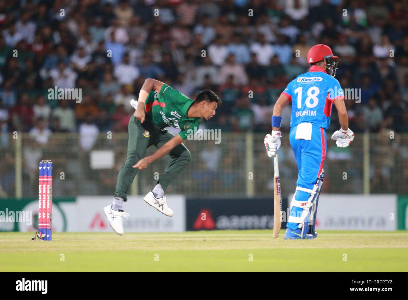 Bangladesh-Afghanistan second and final T20I match at the Sylhet ...