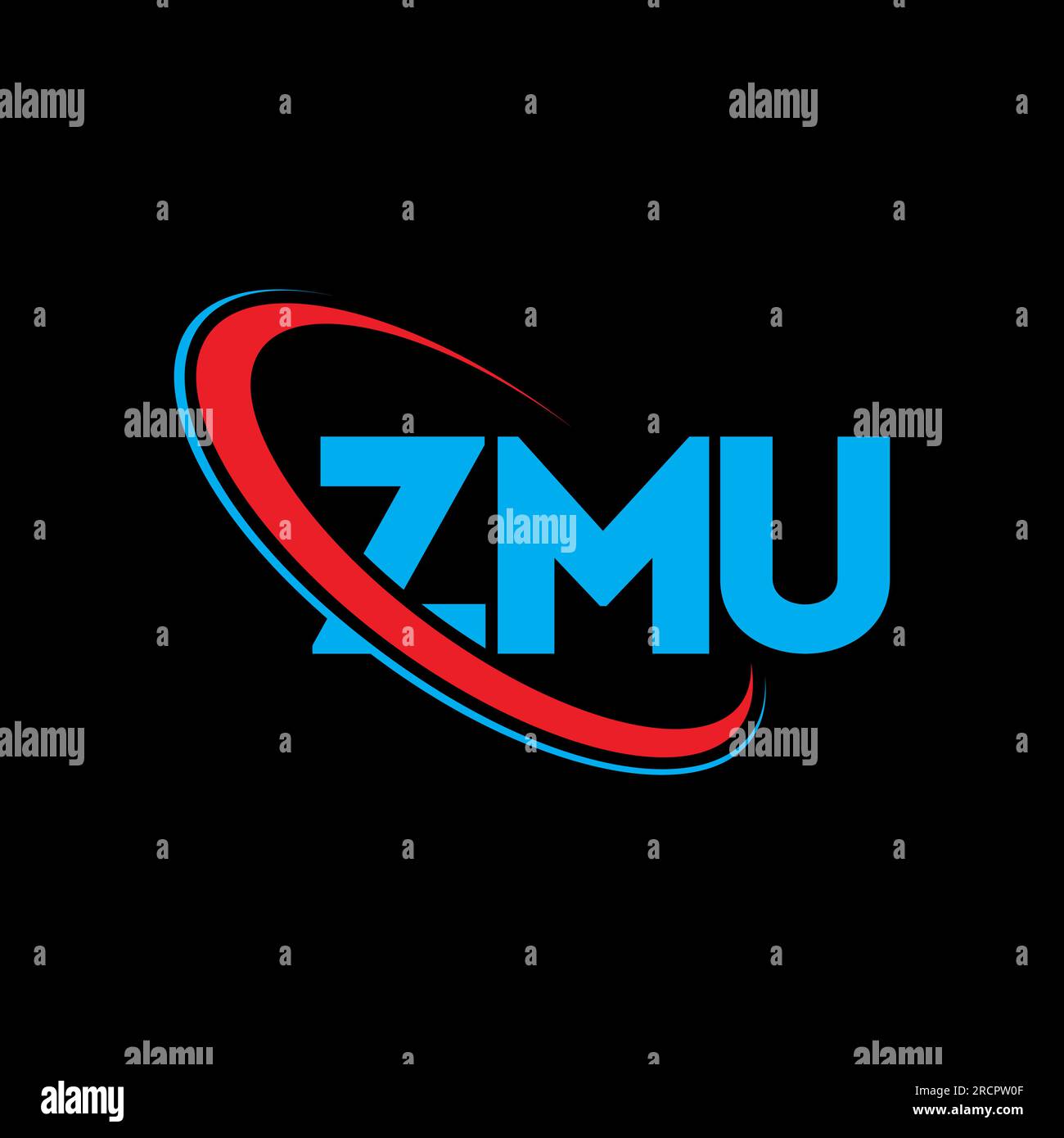 ZMU logo. ZMU letter. ZMU letter logo design. Initials ZMU logo linked ...