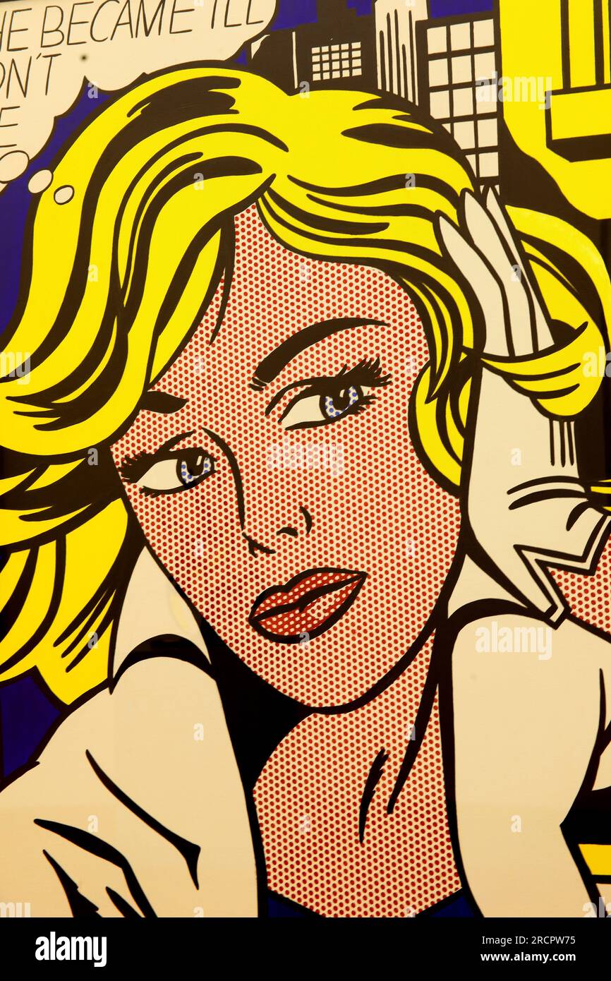 Roy Lichtenstein, Blondine, Ludwig Museum, Cologne, North Rhine ...