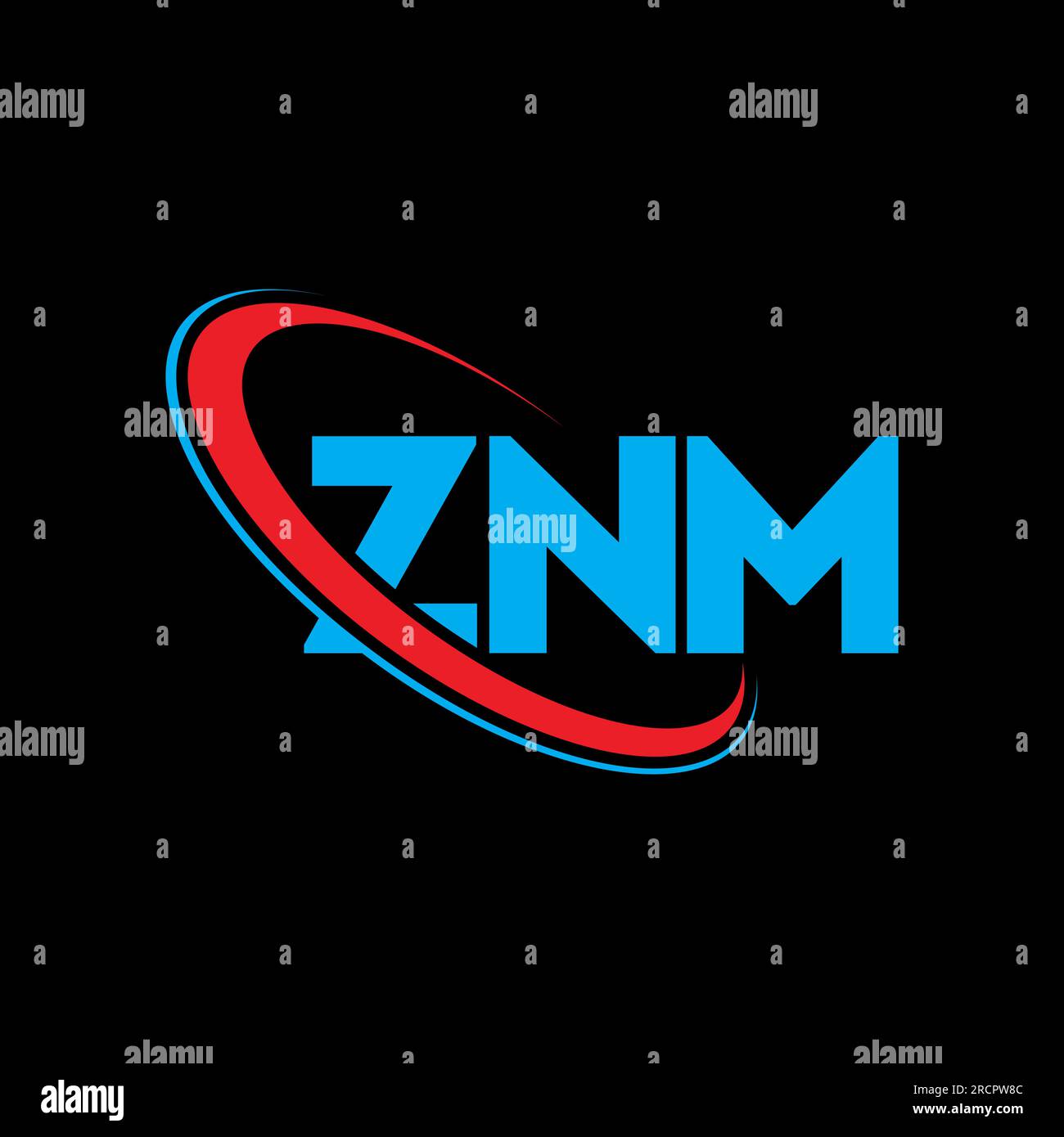 ZNM logo. ZNM letter. ZNM letter logo design. Initials ZNM logo linked ...
