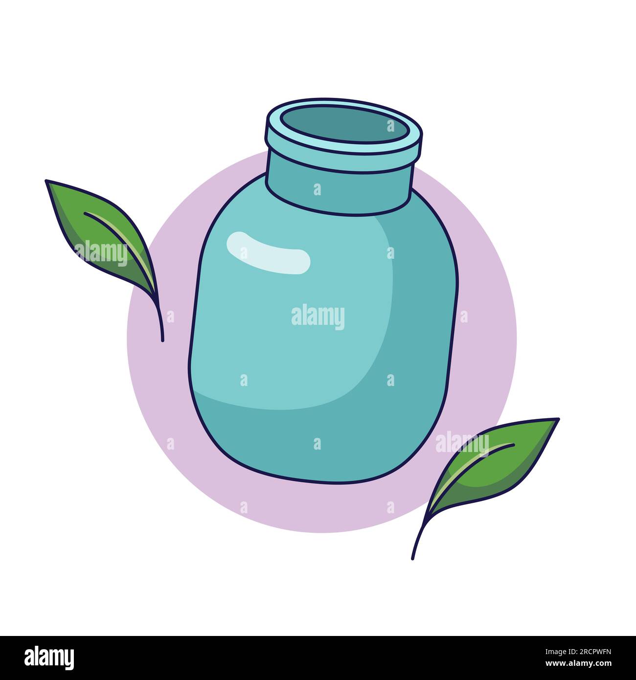 Reusable glass jar. Sustainable lifestyle, zero waste, ecological ...