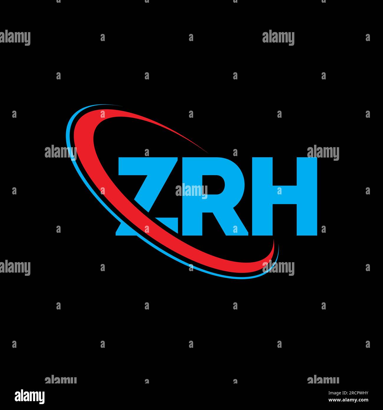 ZRH logo. ZRH letter. ZRH letter logo design. Initials ZRH logo linked ...
