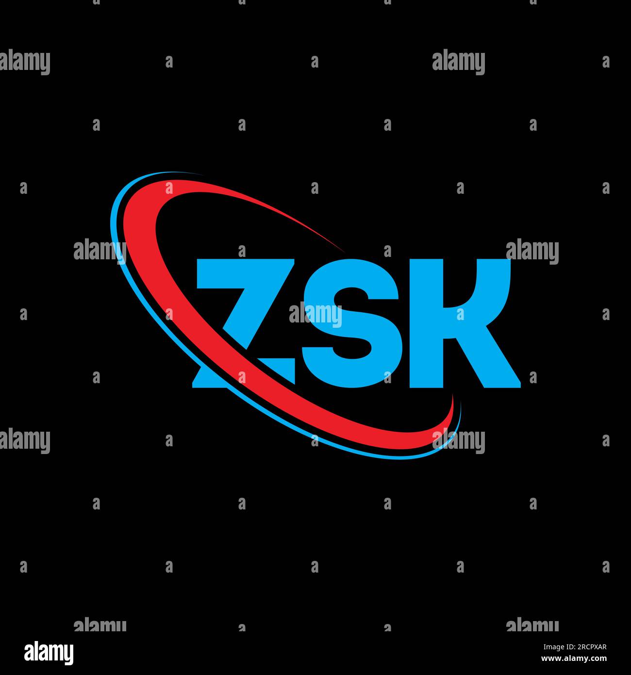 ZSK logo. ZSK letter. ZSK letter logo design. Initials ZSK logo linked ...