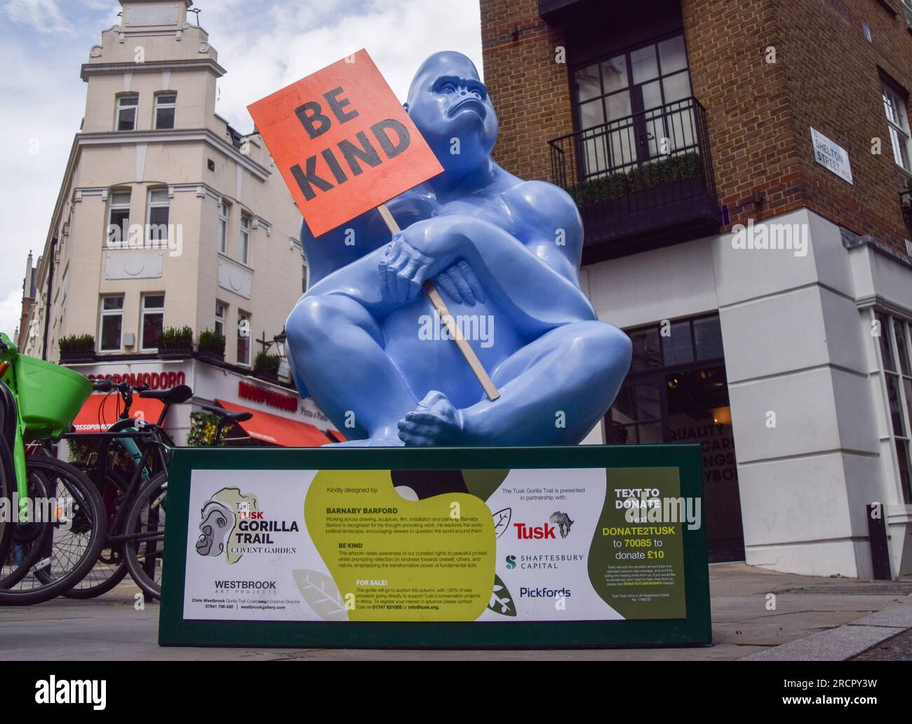 London, UK. 16th July 2023. Artwork by Barnaby Barford, part of the ...