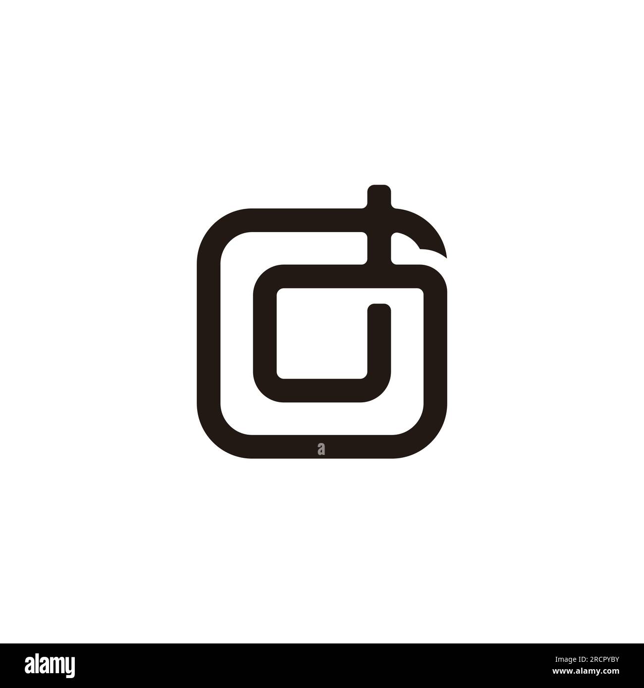 letter gd square geometric logo vector Stock Vector Image & Art - Alamy