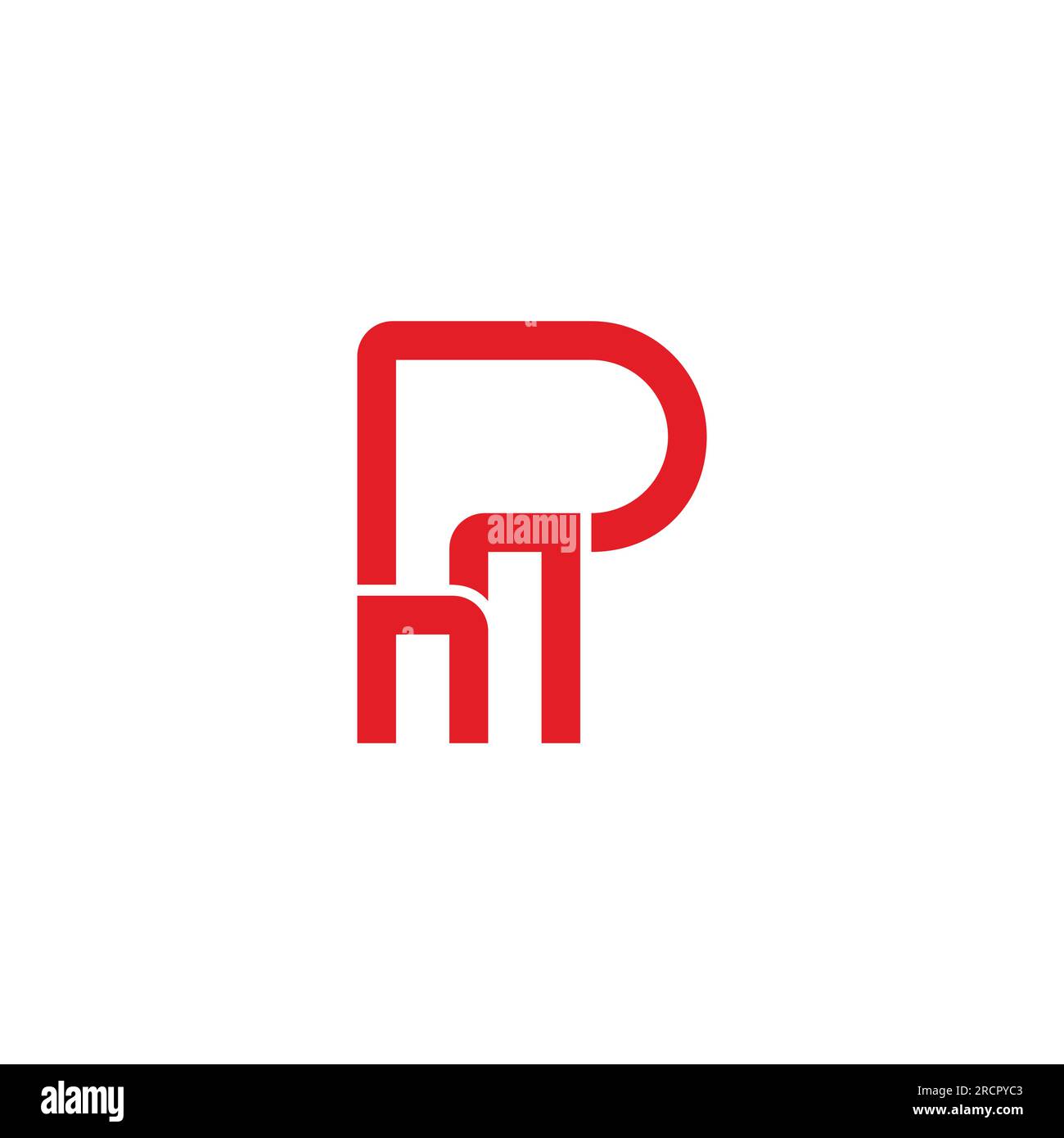 letter pm simple stripe logo vector Stock Vector Image & Art - Alamy