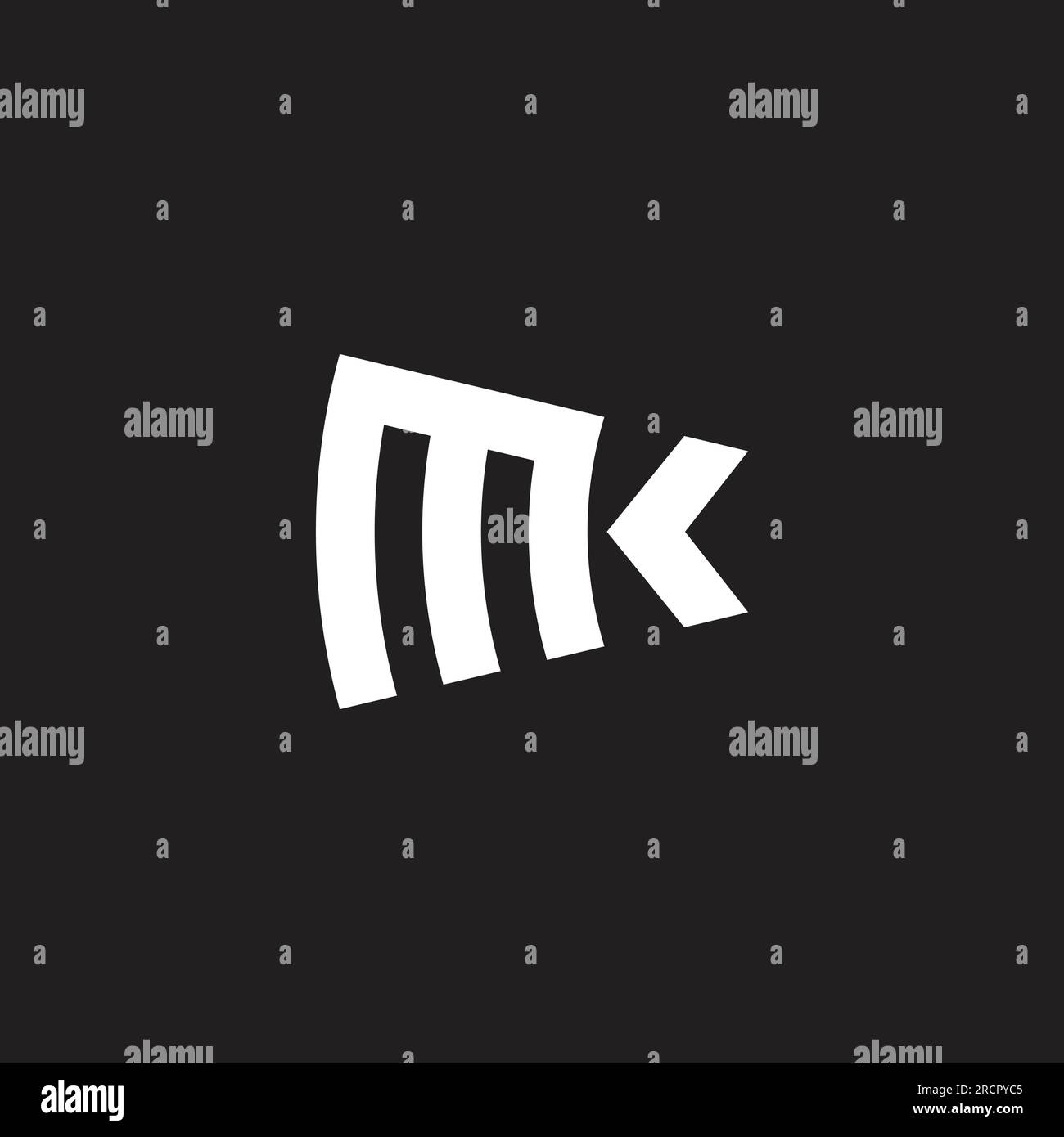 letter mk simple arrow stripe red logo vector Stock Vector Image & Art ...