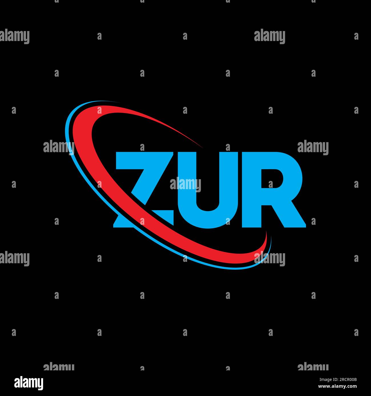 ZUR logo. ZUR letter. ZUR letter logo design. Initials ZUR logo linked ...