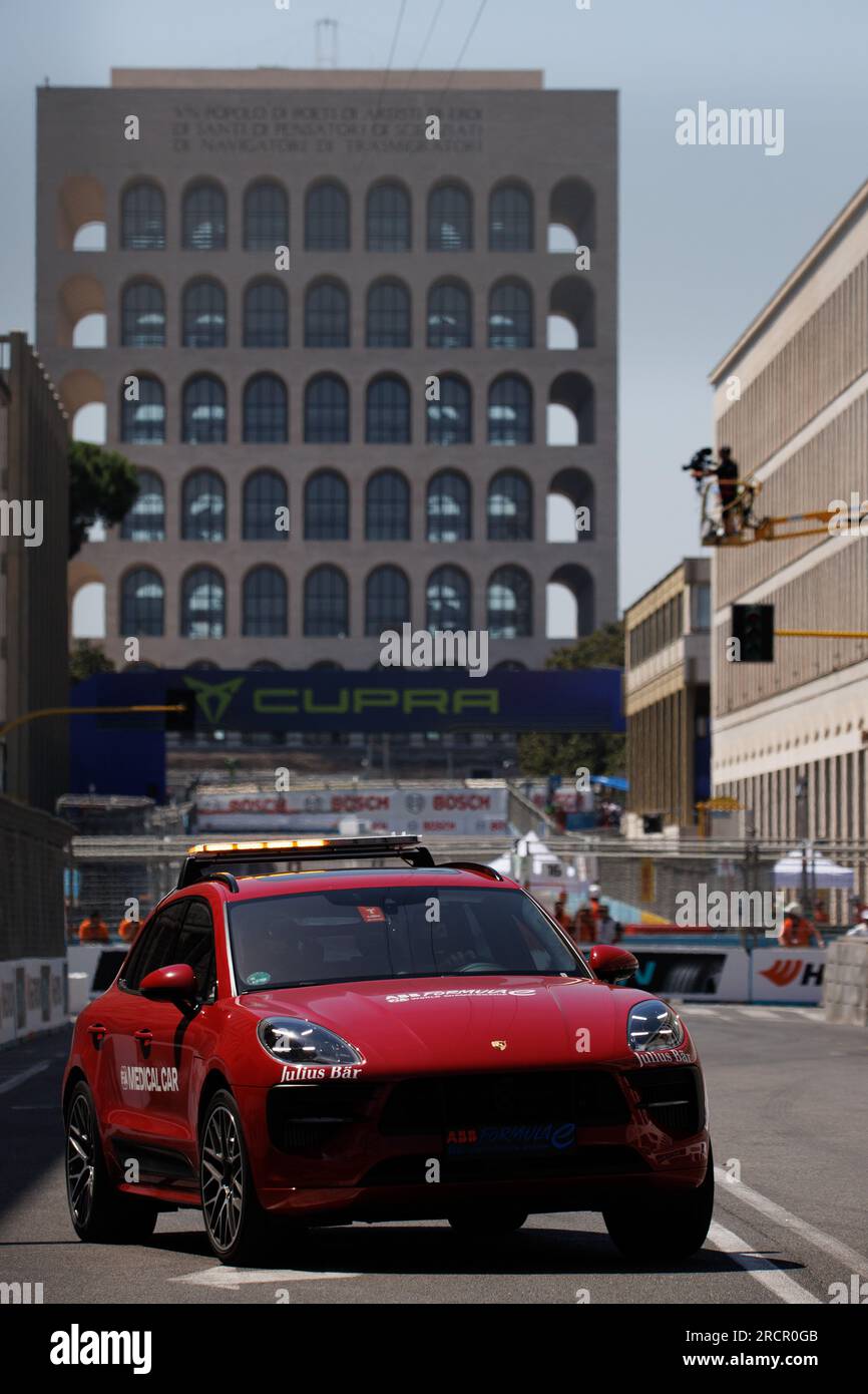 Rome, Italy. 15th July, 2023. Formula E compete in race 1 during ...