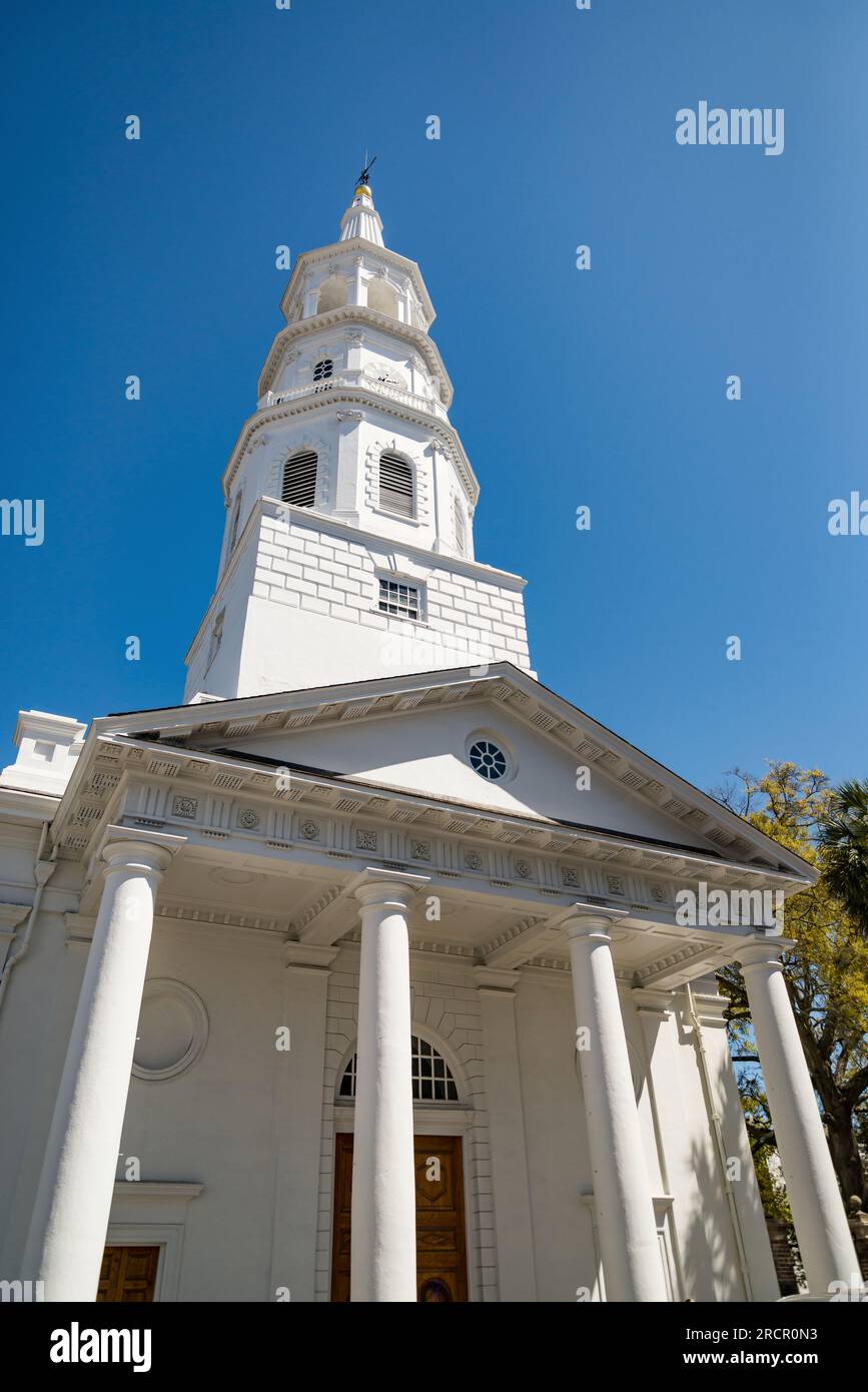 A view of the famous St. Michael's Episcopal Church in downtown ...