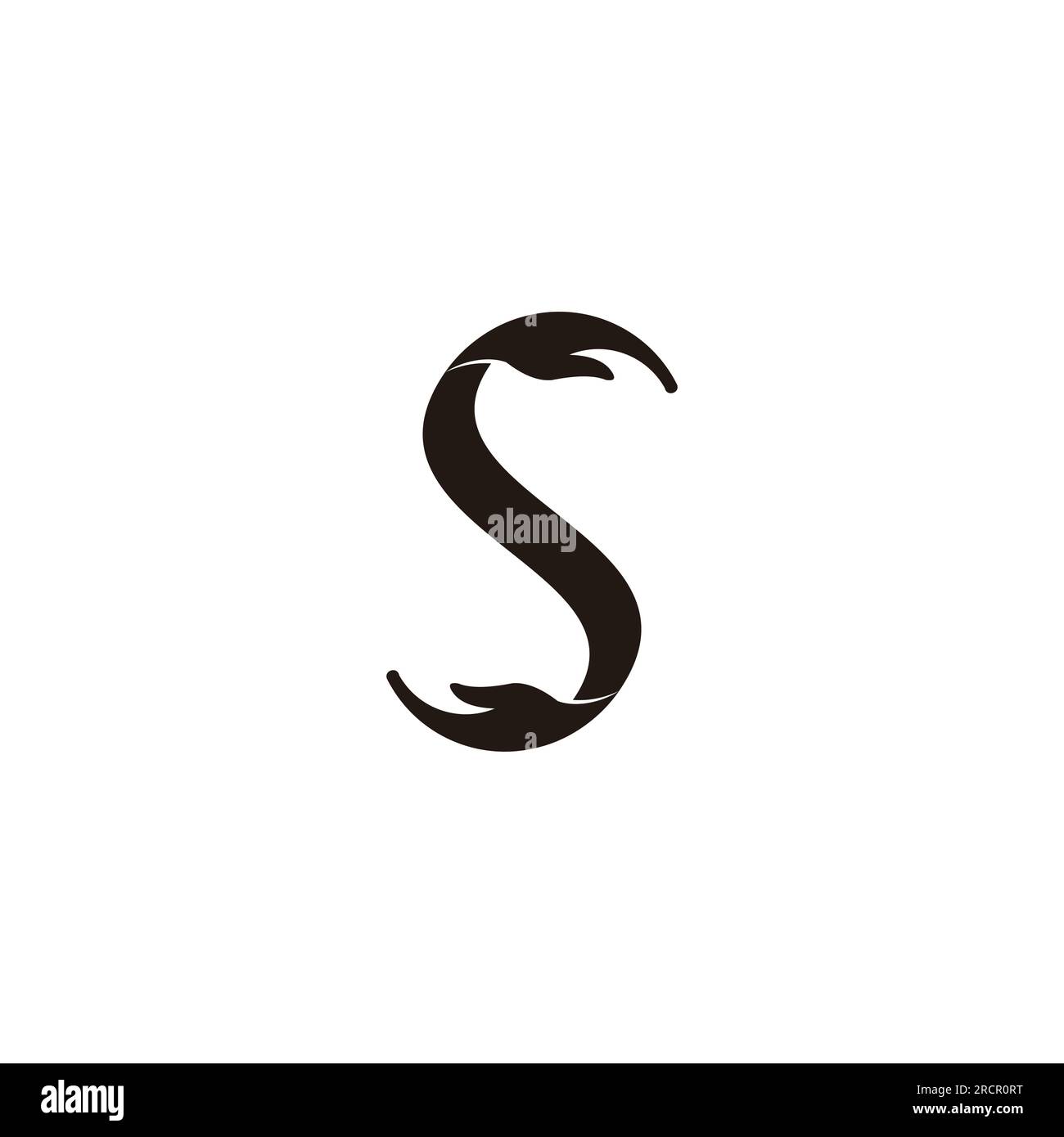 letter s hand care charity symbol vector Stock Vector Image & Art - Alamy
