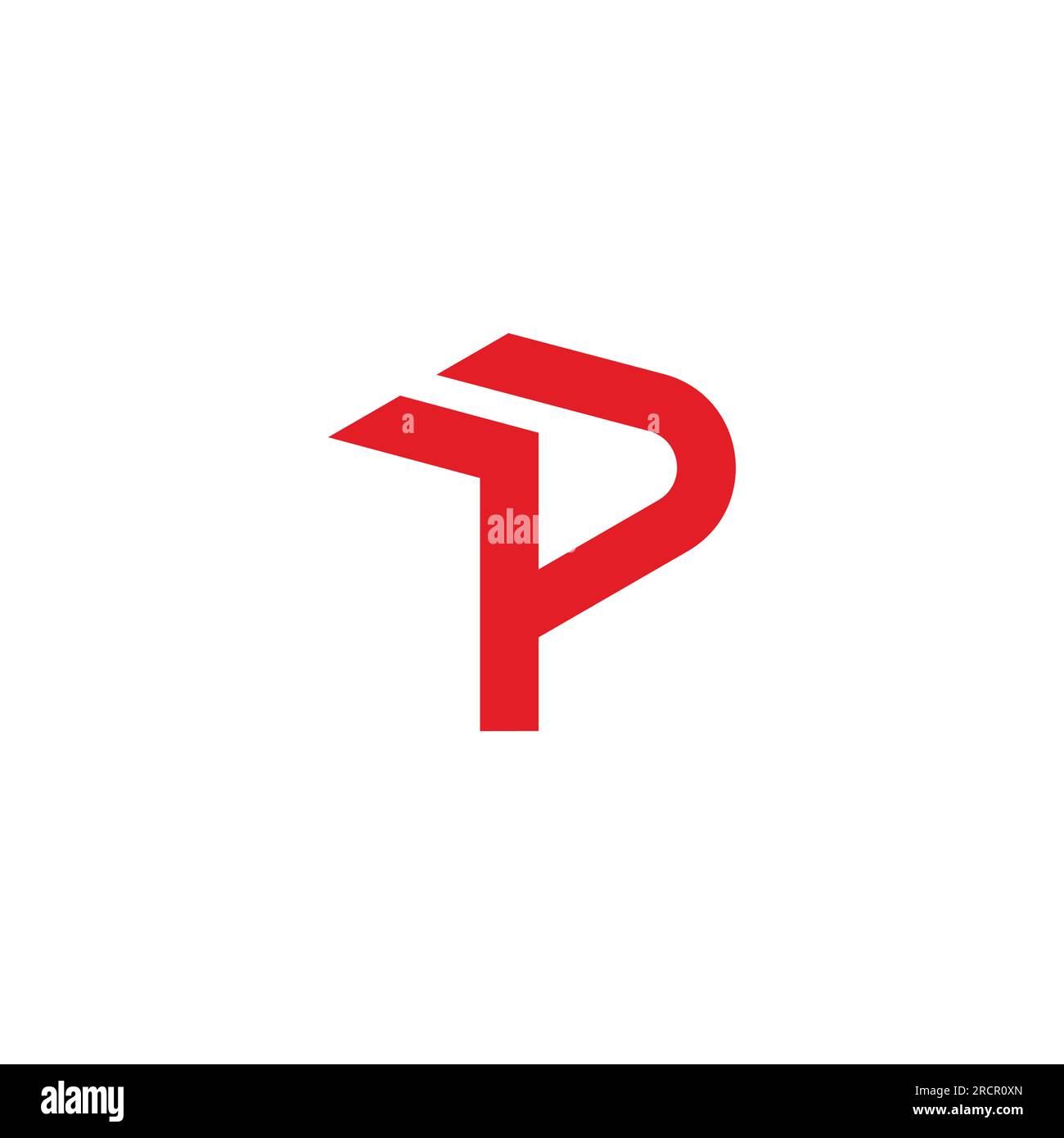 letter p simple geometric stripes logo vector Stock Vector Image & Art ...