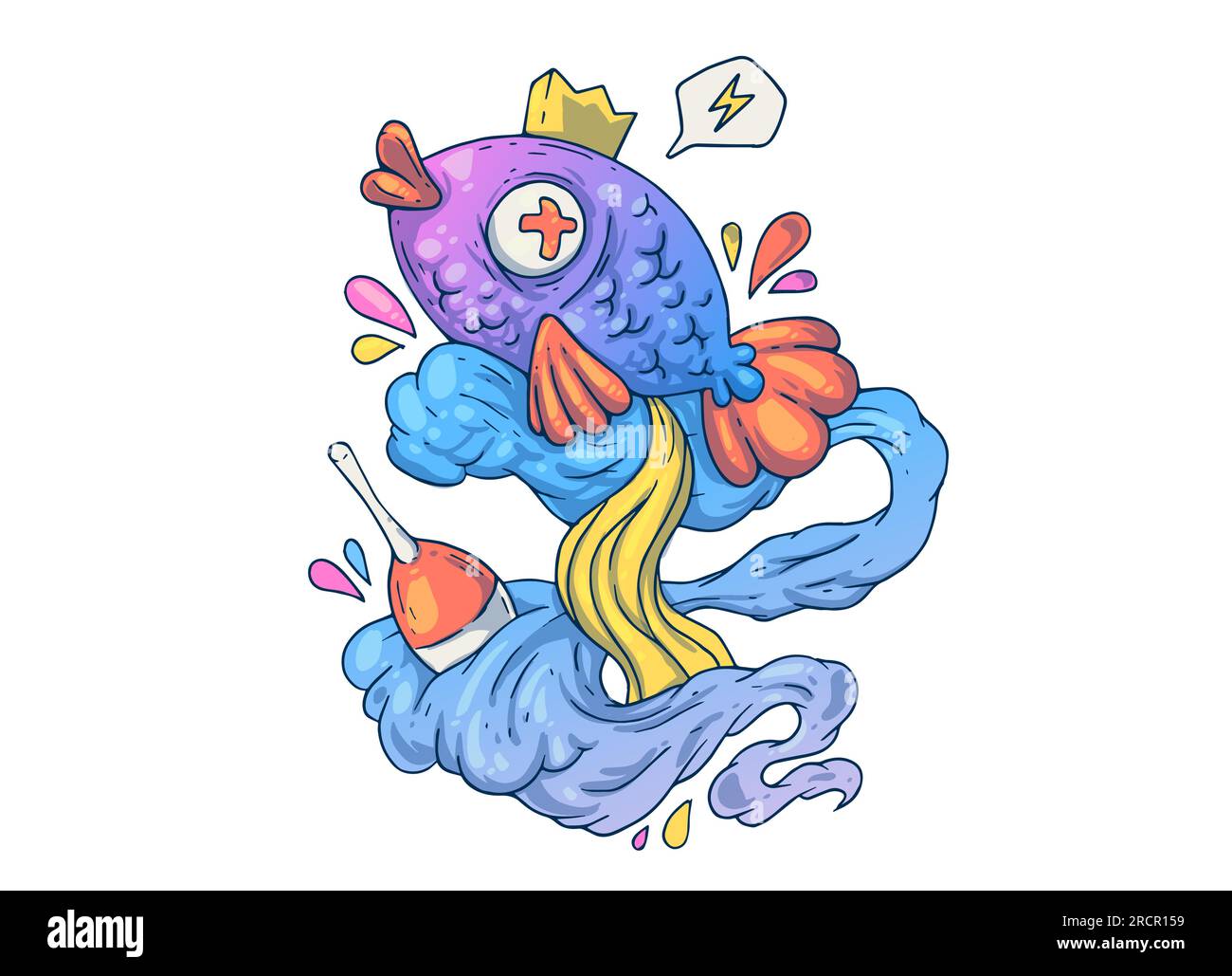Funny Cartoon Dead Fish