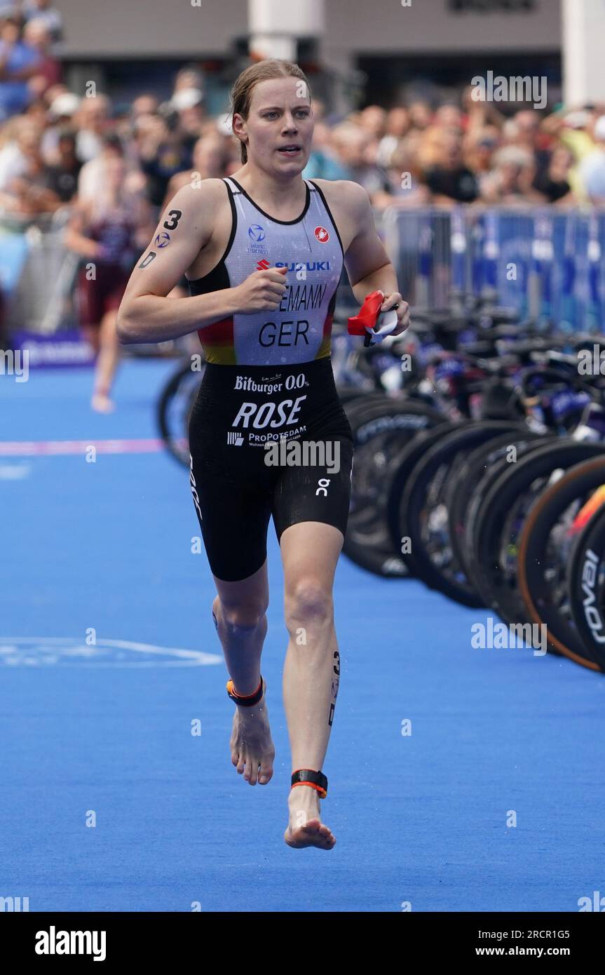 Hamburg, Germany. 16th July, 2023. Triathlon: ITU World Triathlon ...