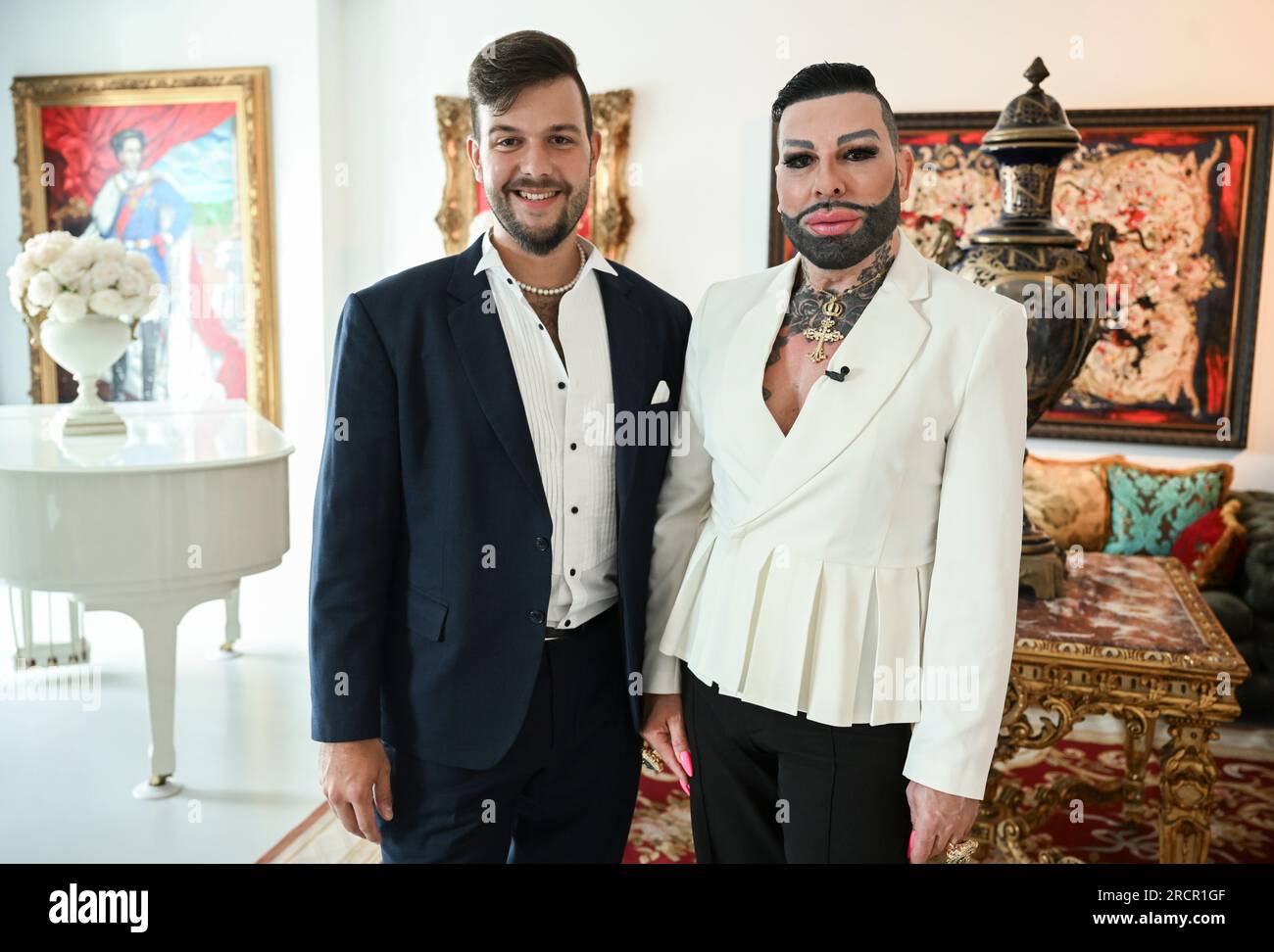 Berlin, Germany. 15th July, 2023. Fashion designer Harald Glööckler and ...