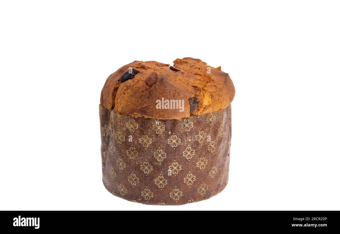 panettone isolated on white background Stock Photo - Alamy