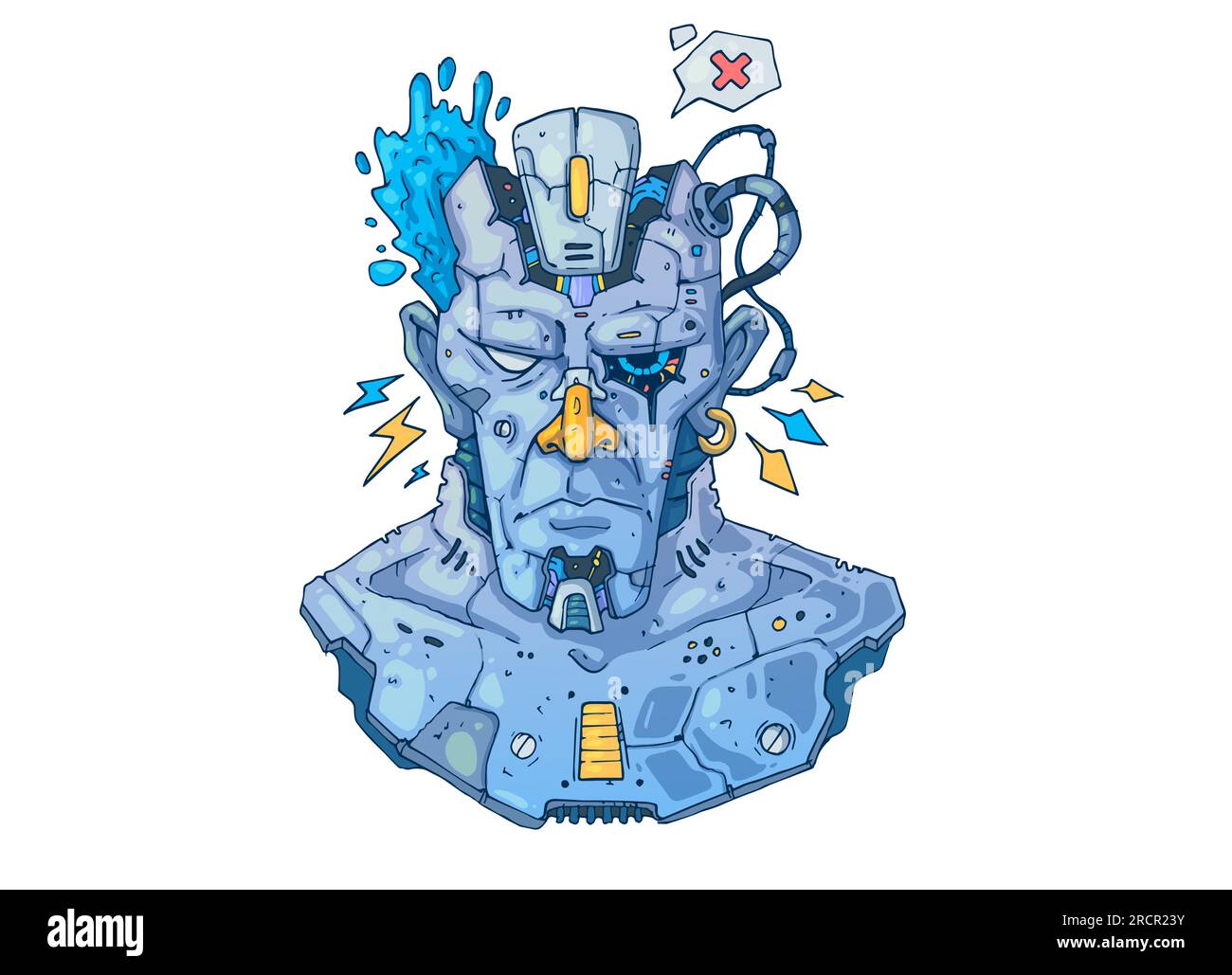 Cyberpunk vector art Cut Out Stock Images & Pictures - Alamy