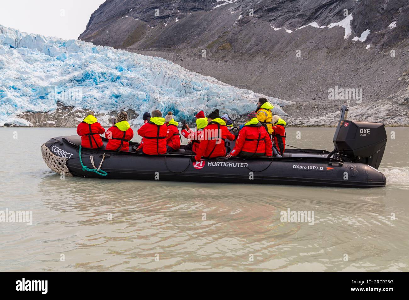 Glacier greenland and dinghy hi-res stock photography and images - Alamy