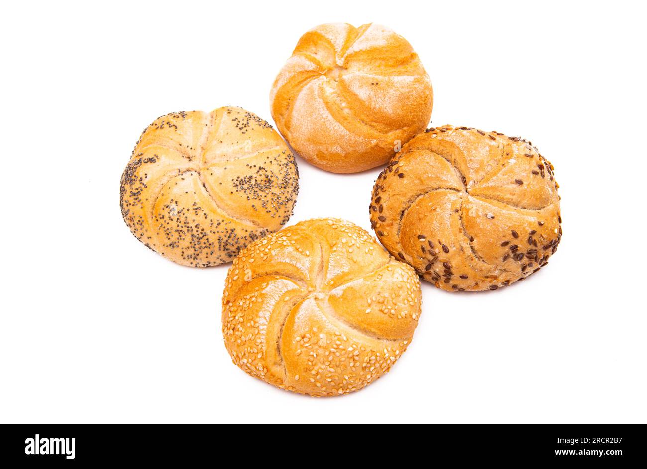 french bun isolated on white background Stock Photo - Alamy