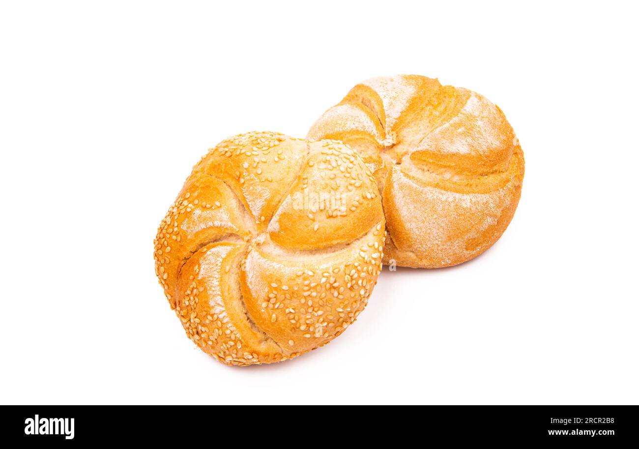 french bun isolated on white background Stock Photo - Alamy