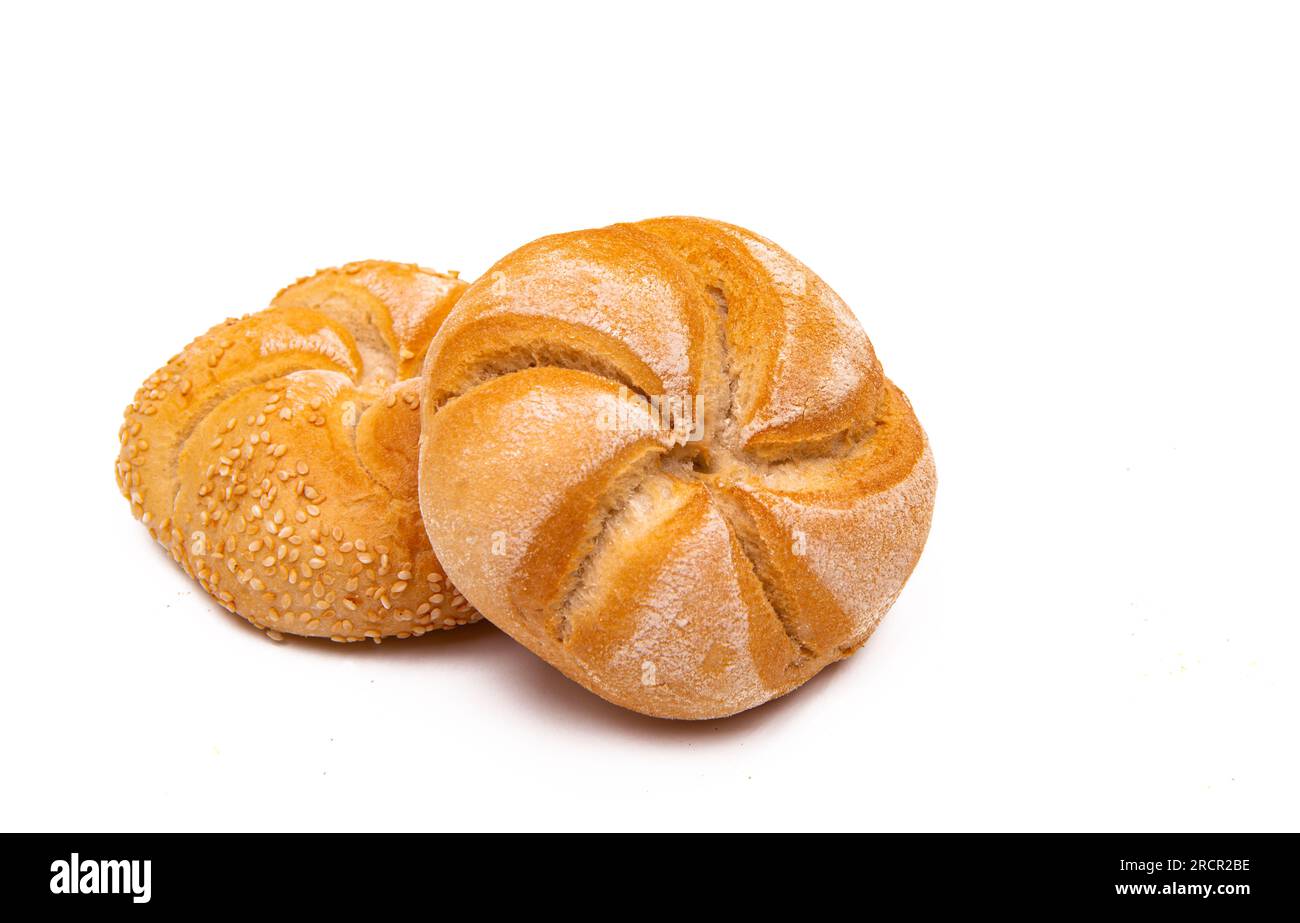 french bun isolated on white background Stock Photo - Alamy