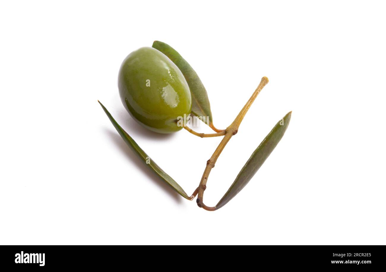 pickled olives isolated on white background Stock Photo - Alamy