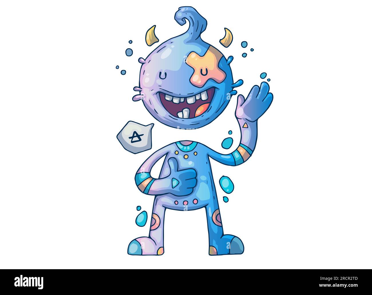 Cartoon style drawing small man hi-res stock photography and images - Alamy