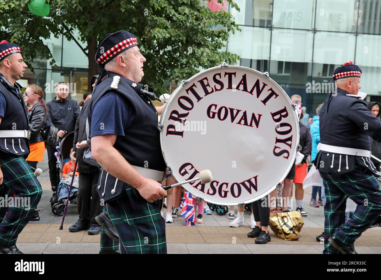 Govan Protestant Boys marching in Belfast Stock Photo - Alamy