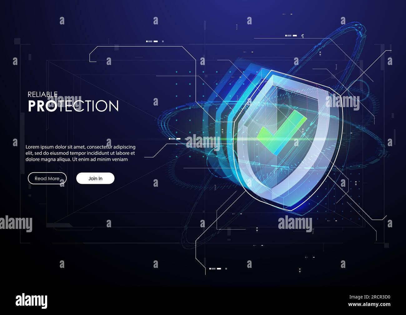 Shield in futuristic style. Protection Business Concept. future ...