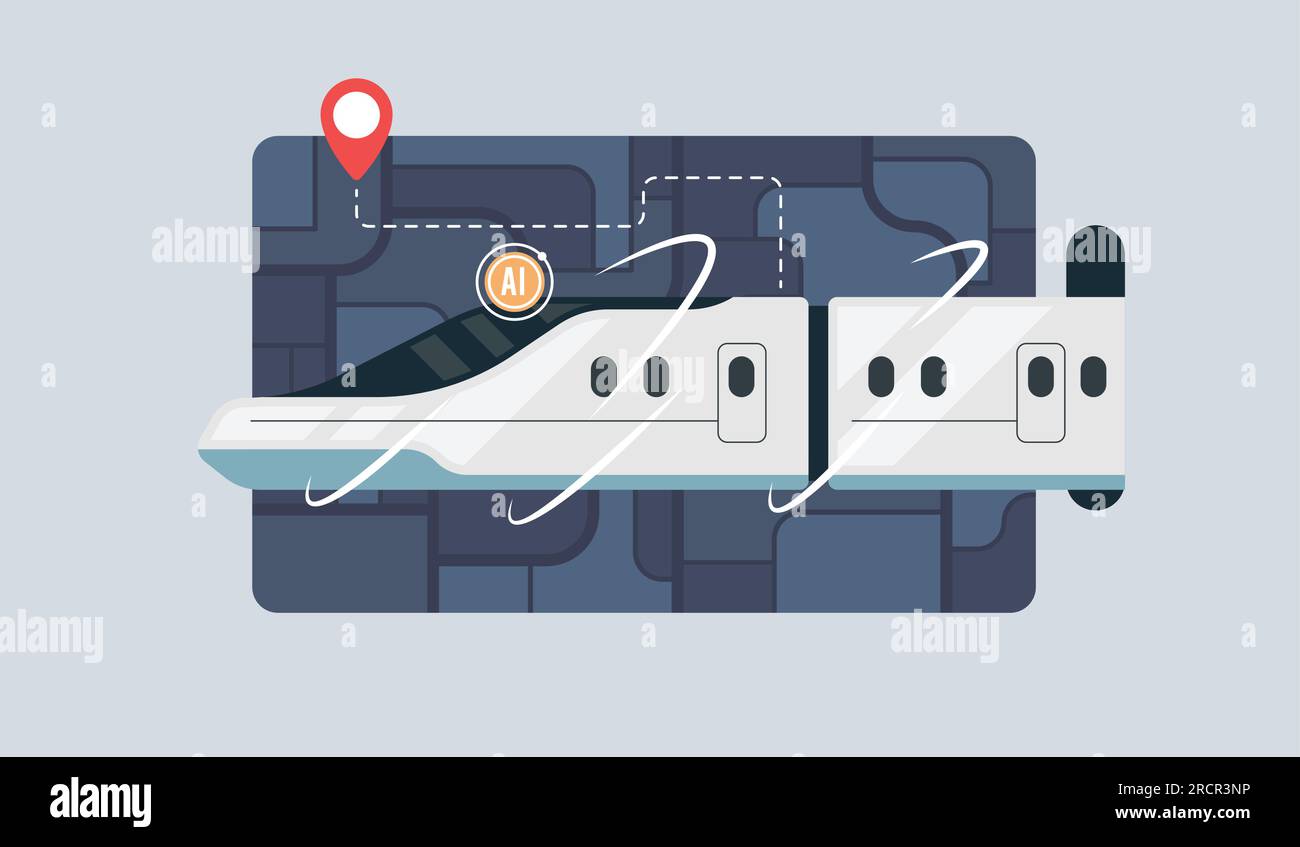 Hologram of train Stock Vector Images - Alamy