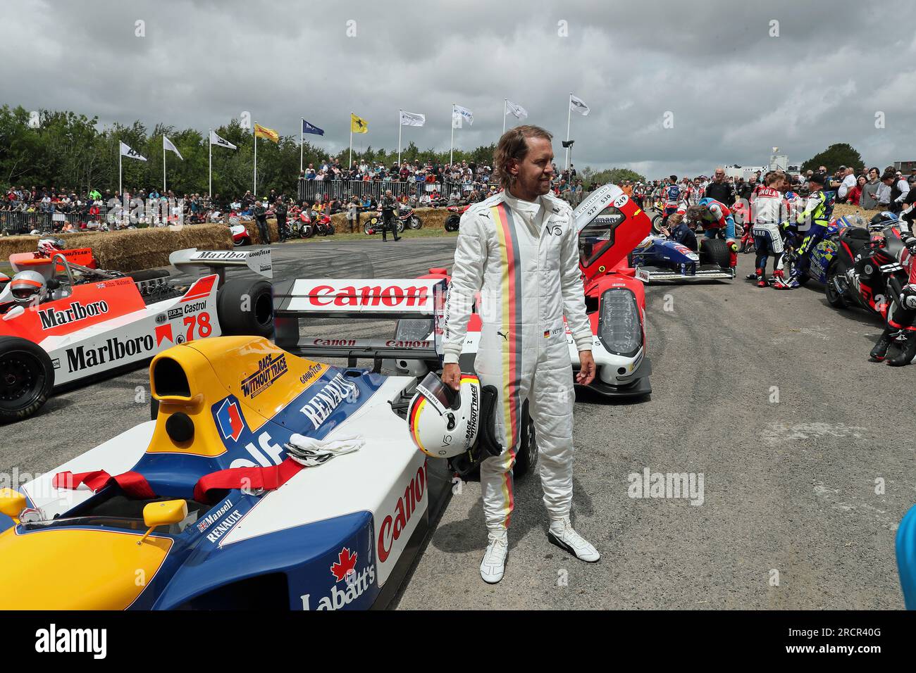 Goodwood, West Sussex, UK 16th July 2023. Sebastian Vettel former ...