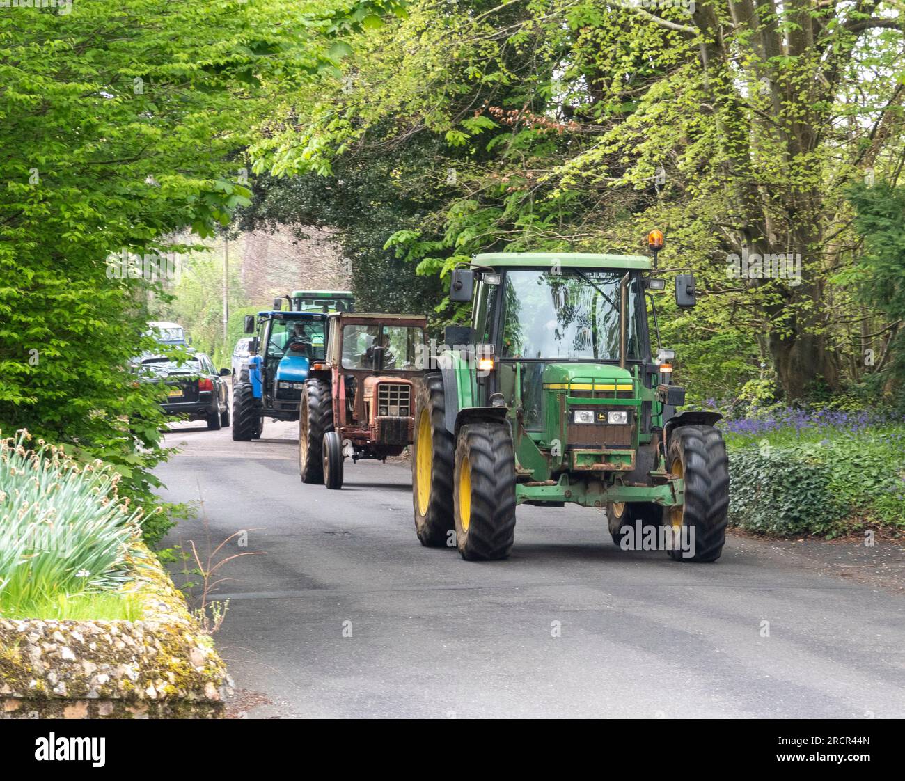 Tractor procession hi-res stock photography and images - Alamy