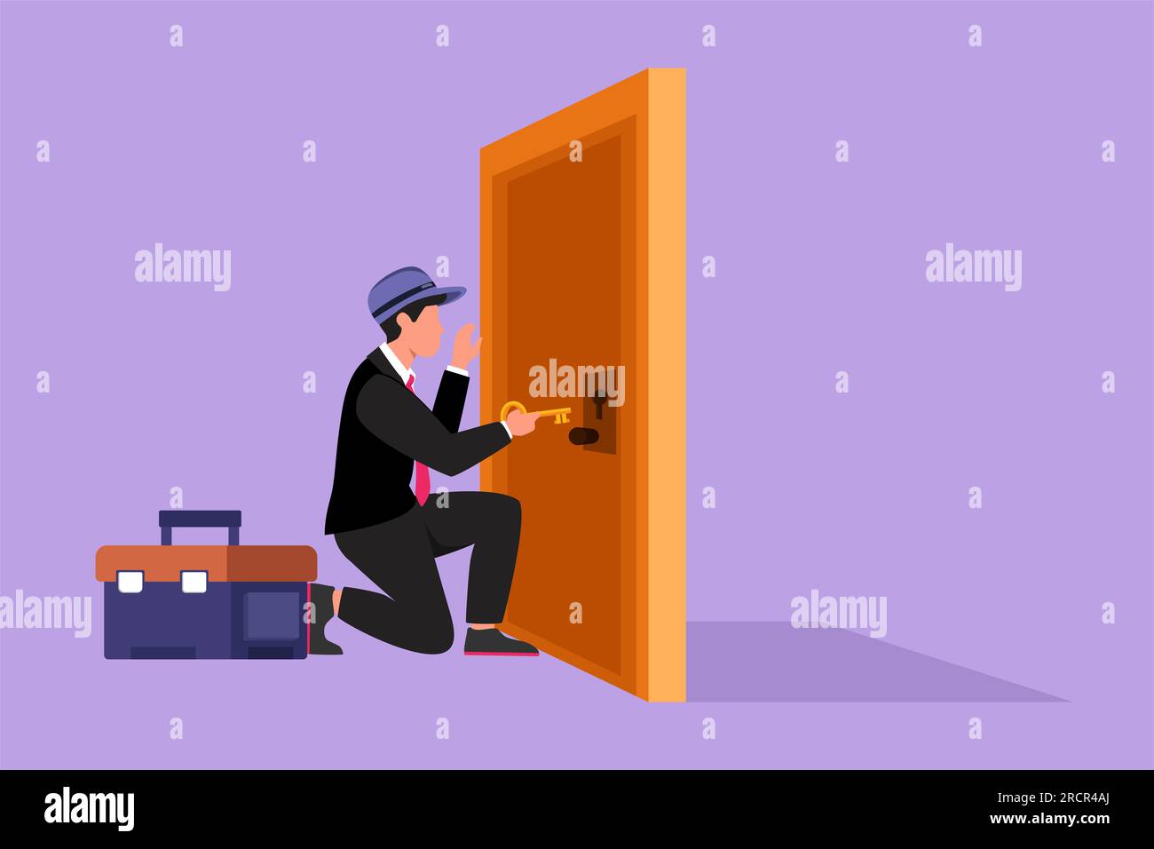 Doorknob installation hi-res stock photography and images - Alamy