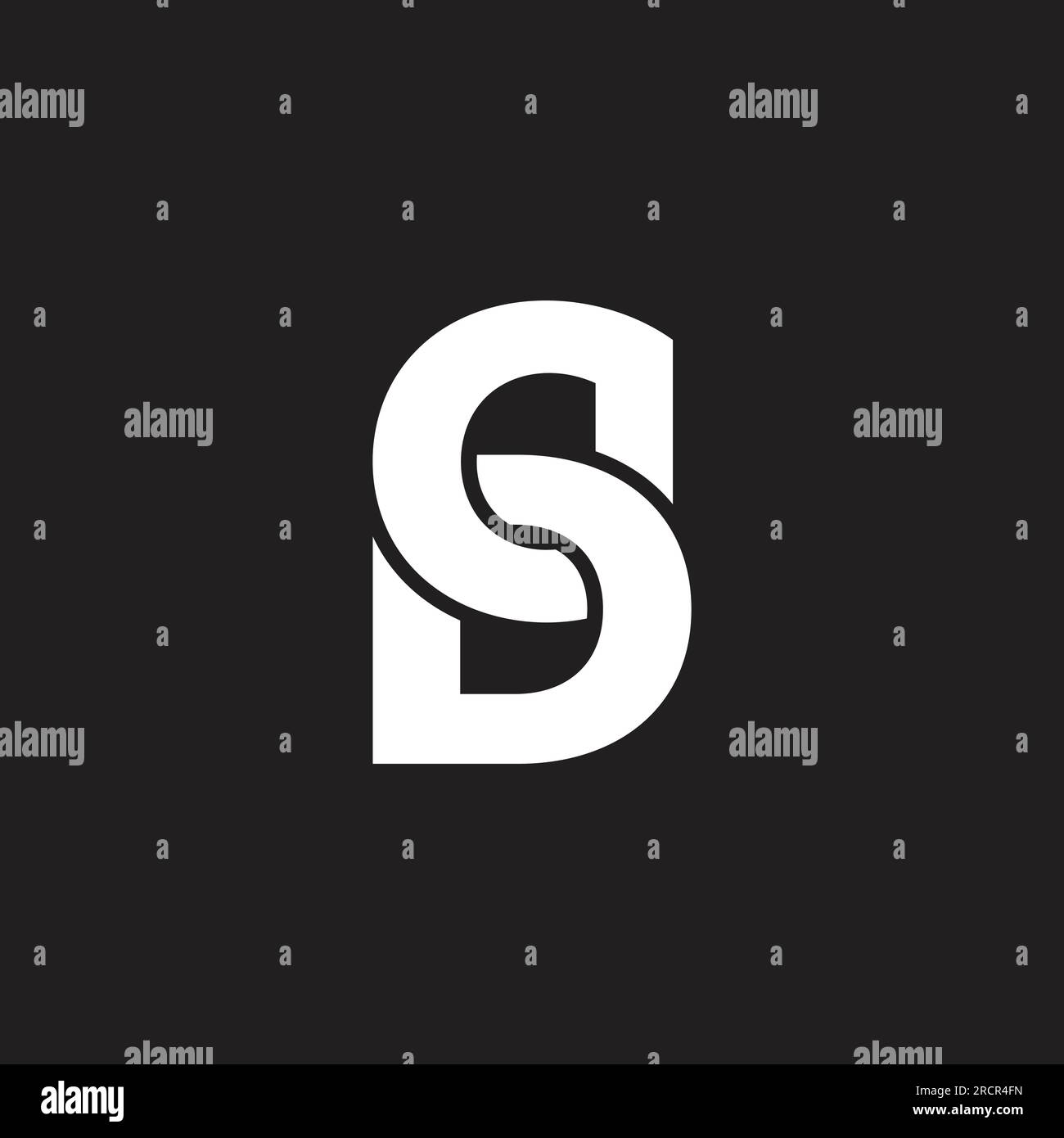 letter sd linked chain simple logo vector Stock Vector Image & Art - Alamy