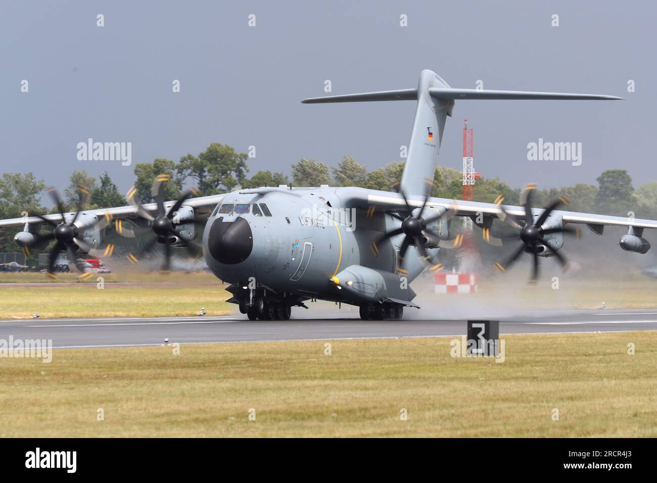 German Luftwaffe Airbus A400M taking off at RIAT 2023 at RAF Fairford ...
