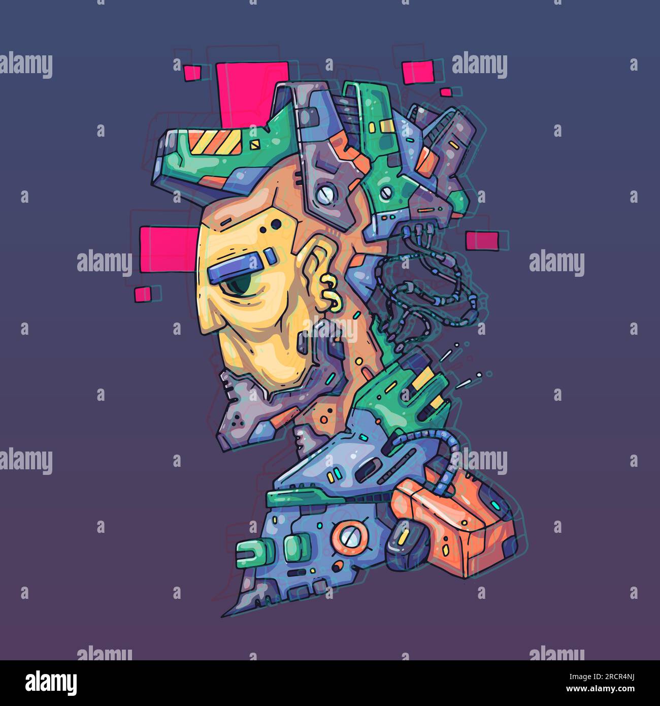 Punk vector hi-res stock photography and images - Alamy