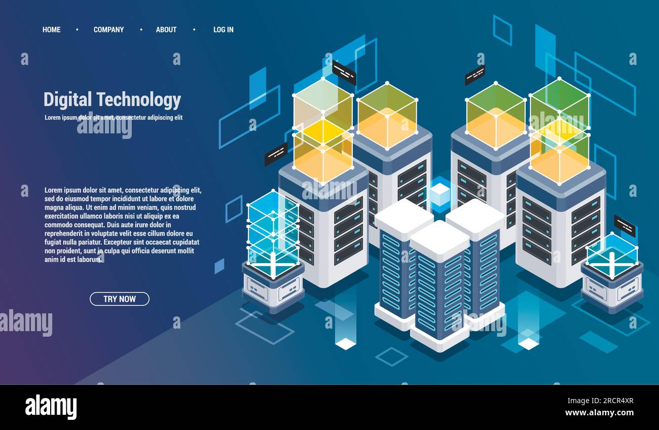 Data routing center hi-res stock photography and images - Alamy