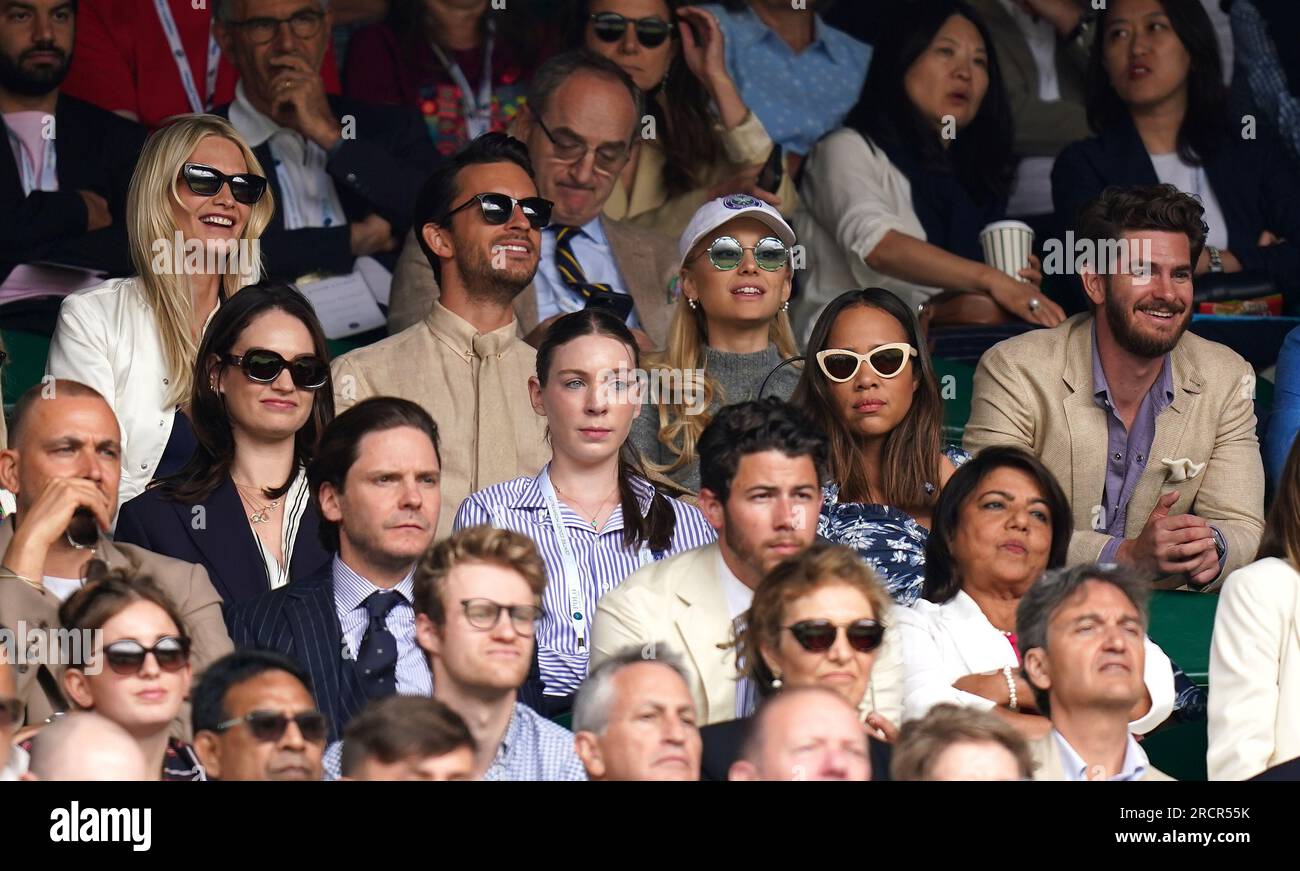 Poppy Delevingne, Jonathan Bailey and Ariana Grande alongside Andrew ...