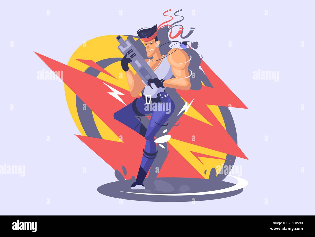 Heroic gun Stock Vector Images - Alamy