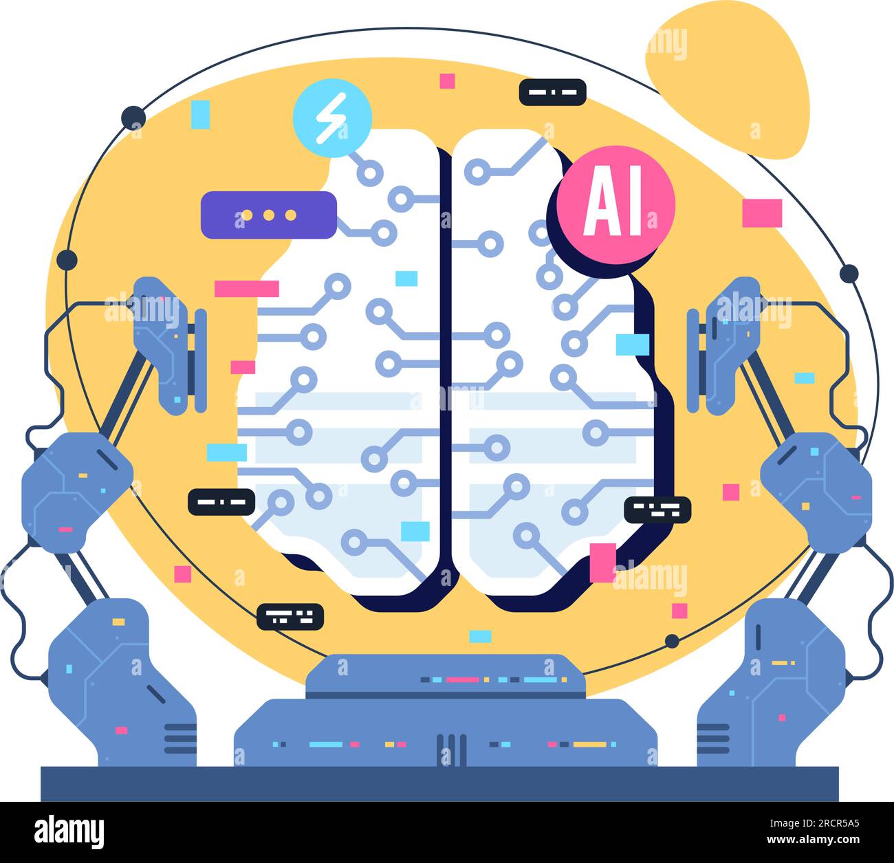 Human brain neurons Stock Vector Images - Alamy
