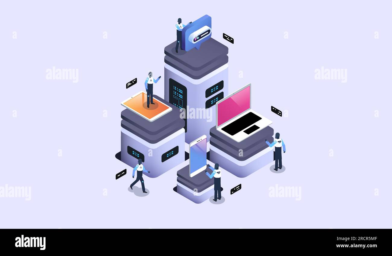 Datacenter background Stock Vector Images - Alamy