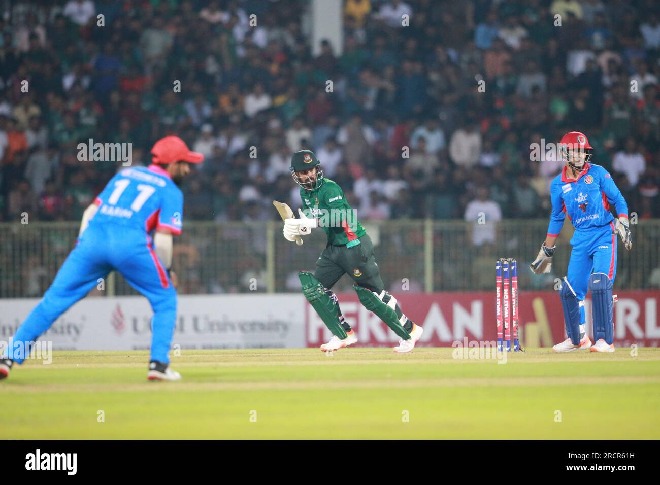 Bangladesh-Afghanistan second and final T20I match at the Sylhet ...