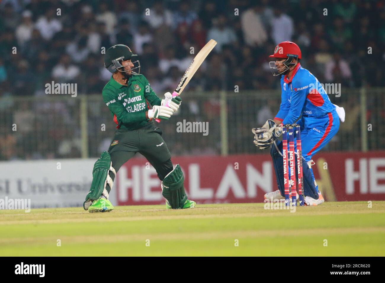 Bangladesh-Afghanistan second and final T20I match at the Sylhet ...