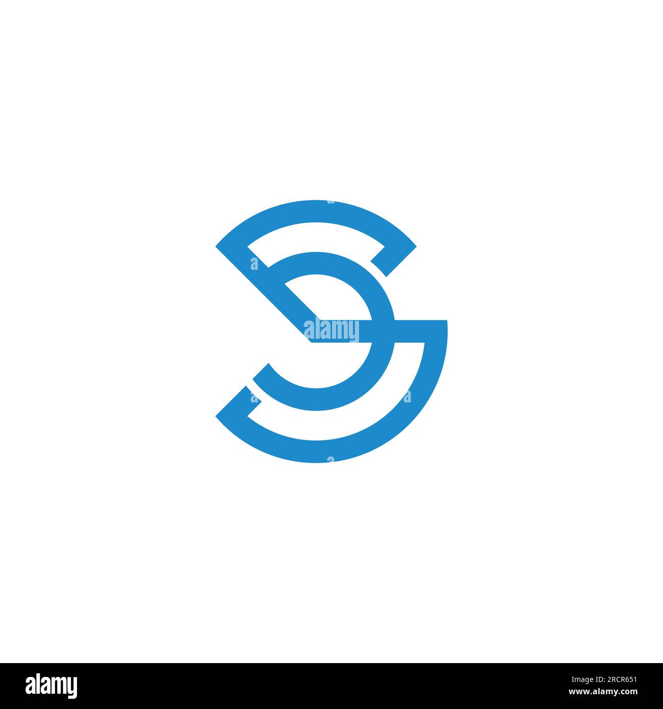 letter s round circle process symbol logo vector Stock Vector Image ...